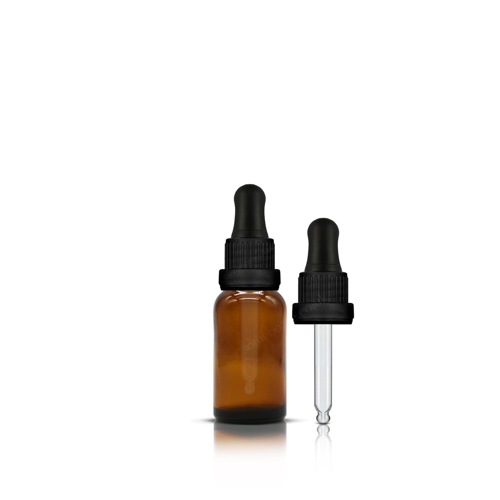 10ml amber glass dropper bottle + tamper evident pipette - Some Bottle