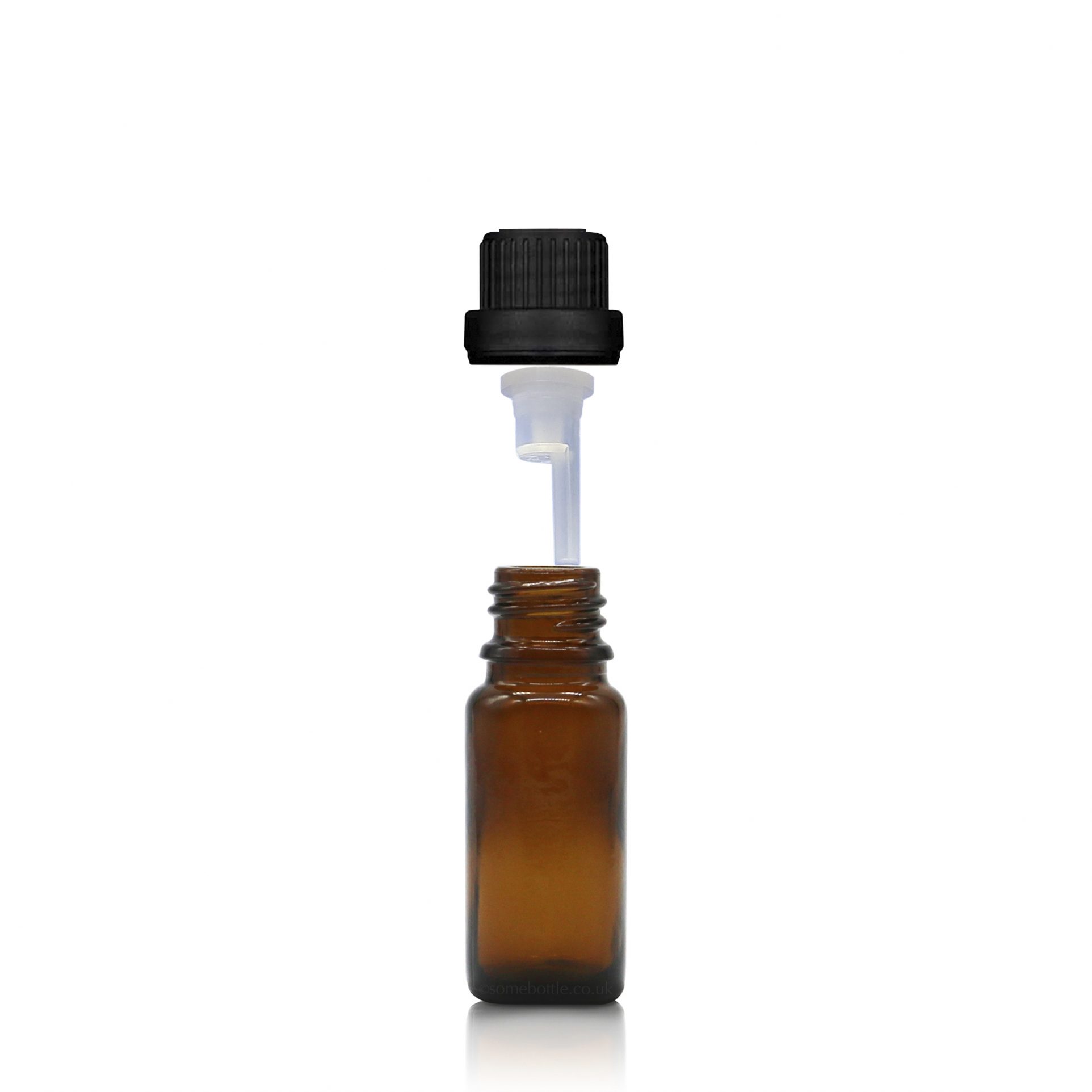 10ml amber glass dropper bottle + tamper evident cap - Some Bottle