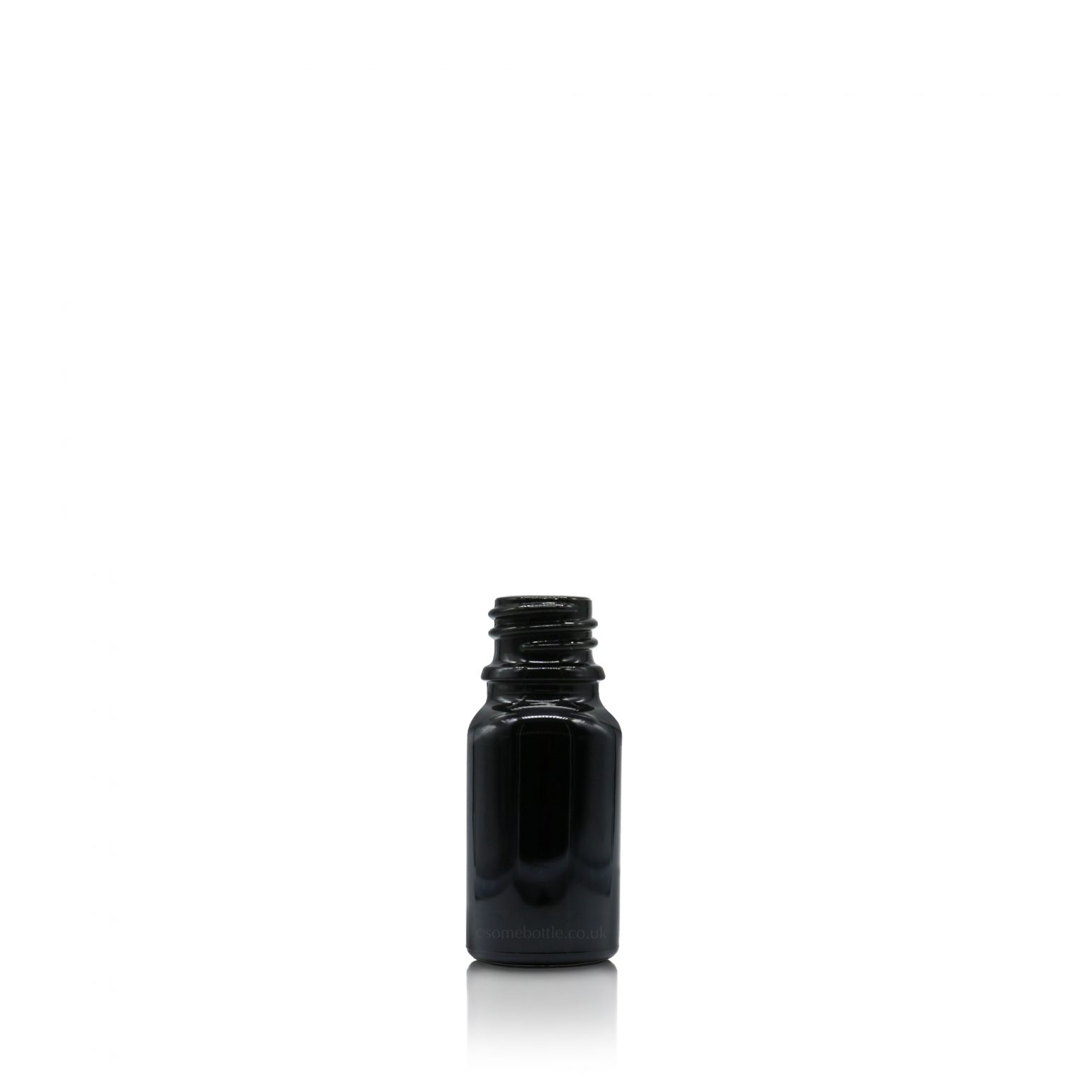 10ml black glass dropper bottle without lid/cap - Some Bottle