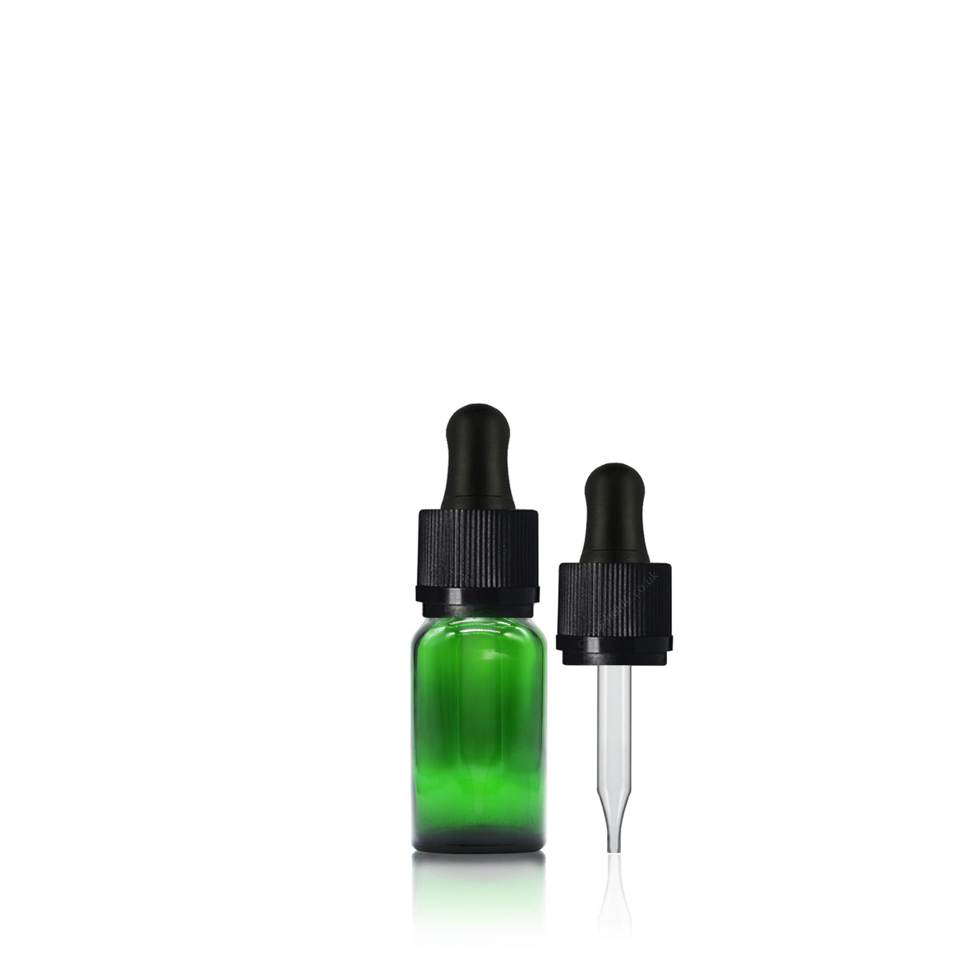 10ml Green glass dropper bottle + child resistant pipette - Some Bottle