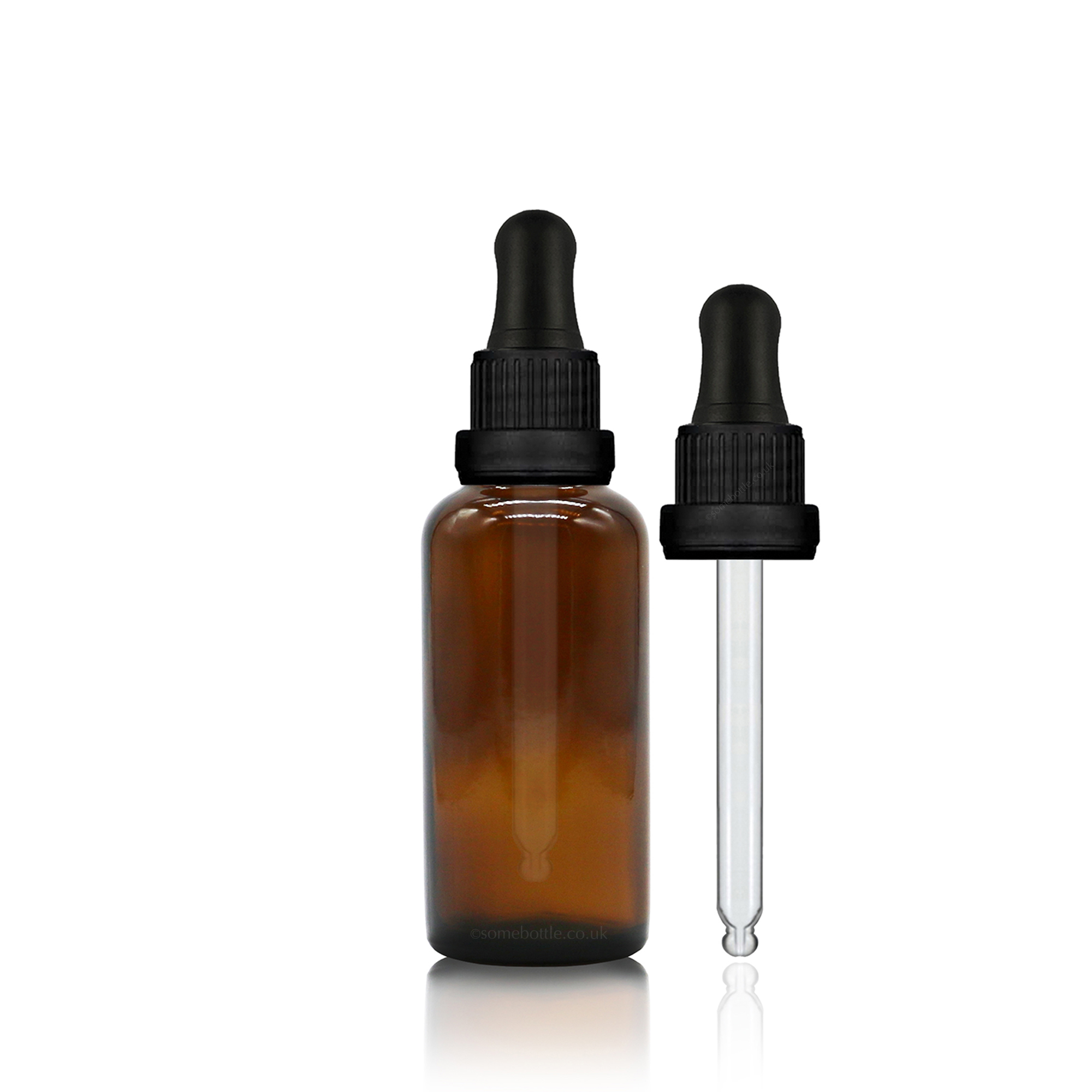 30ml amber glass dropper bottle + tamper evident pipette .Buy Now