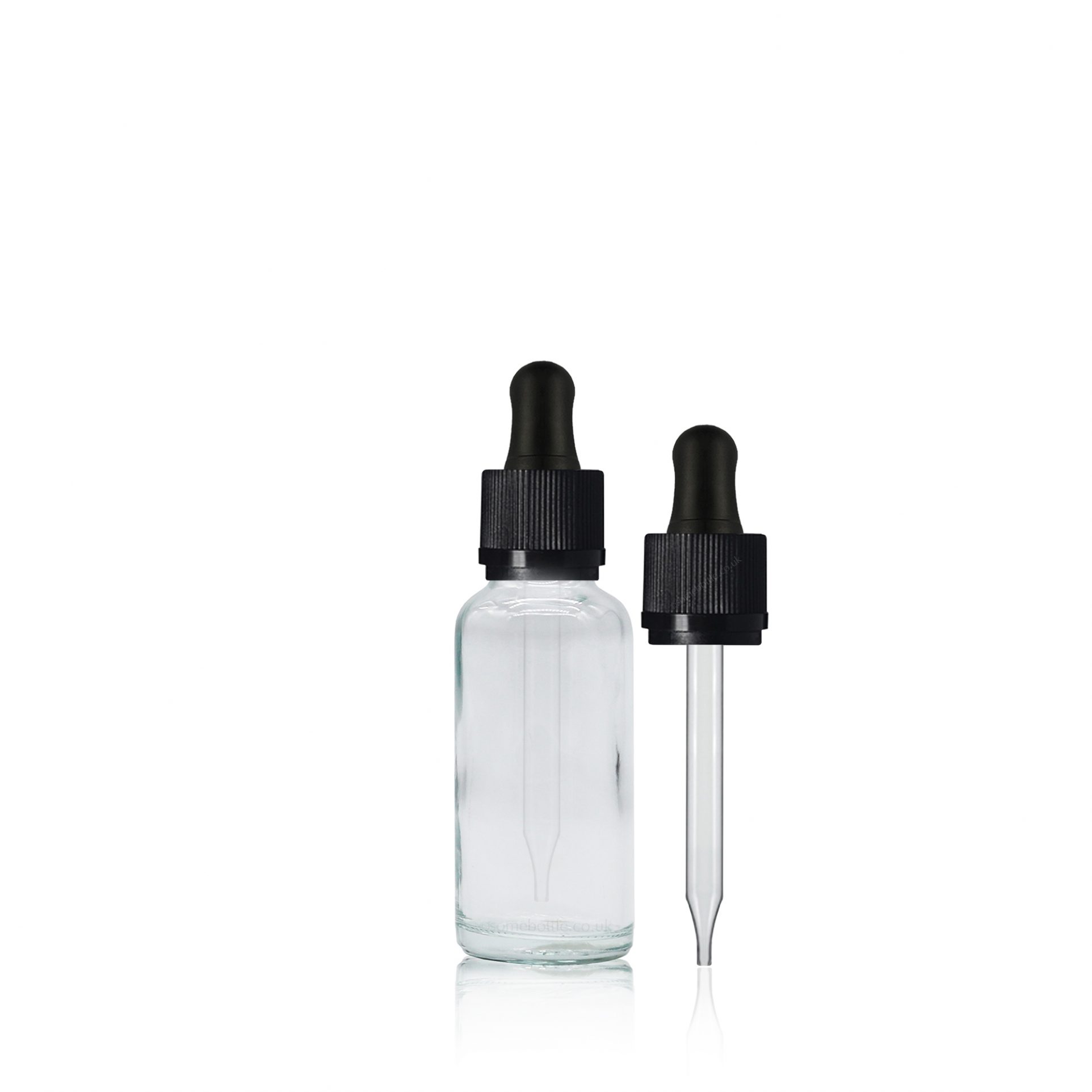 30ml clear glass dropper bottle + child resistant pipette - Some Bottle