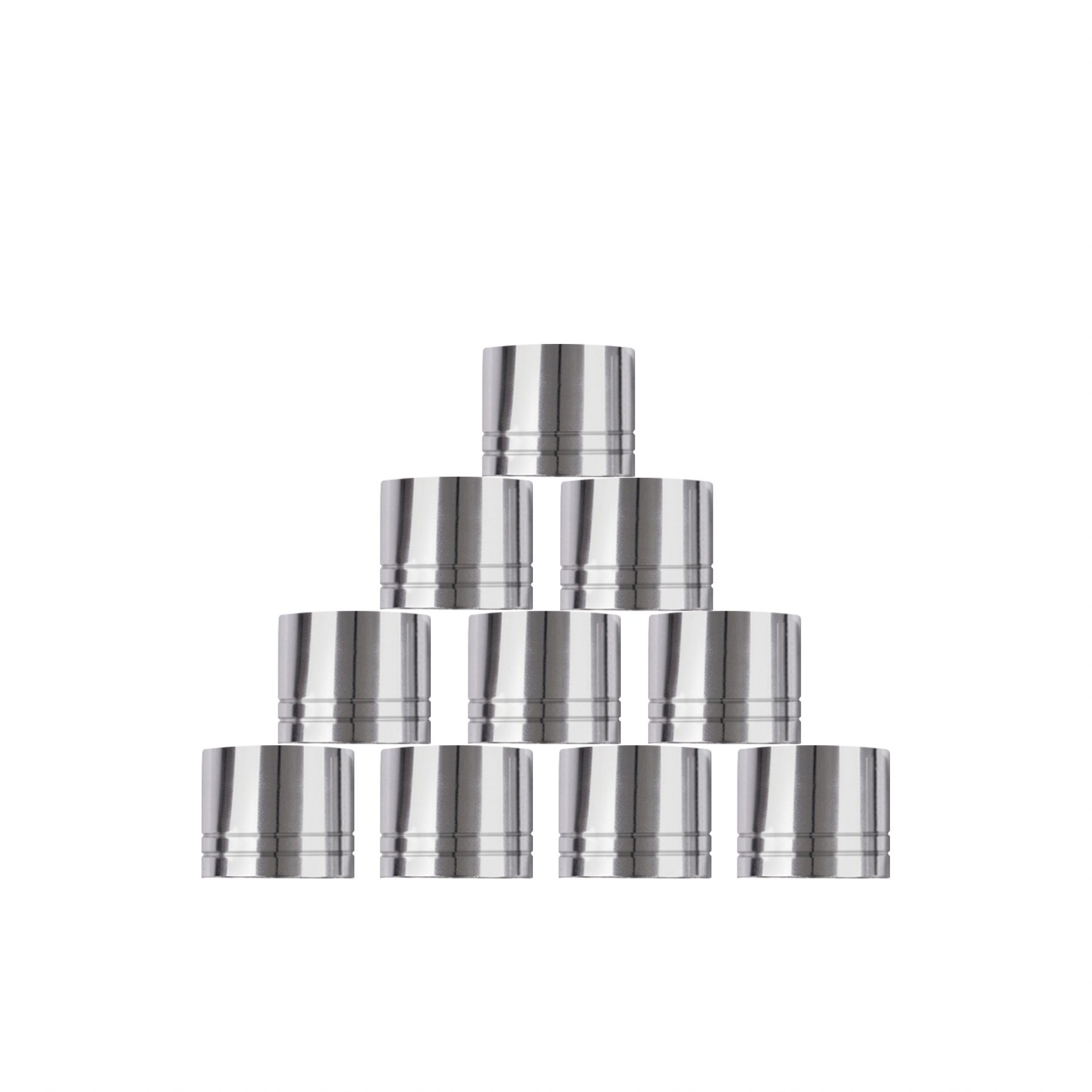 Aluminium Silver Screw Cap for 18mm Neck Bottles - Some Bottle